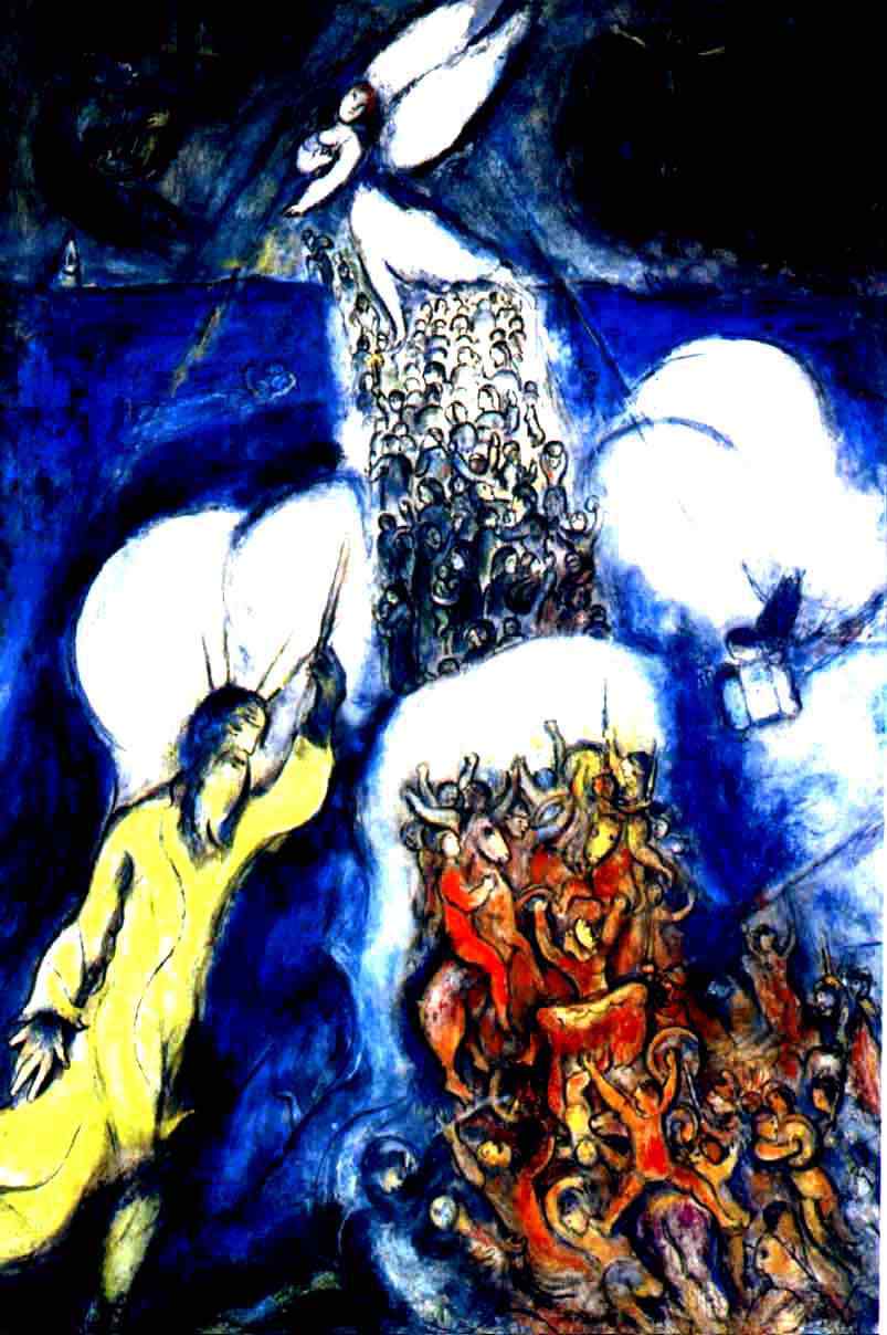 Pintura En Color Chagall Francia Dation Traversee De La Mer Rouge Nice ...